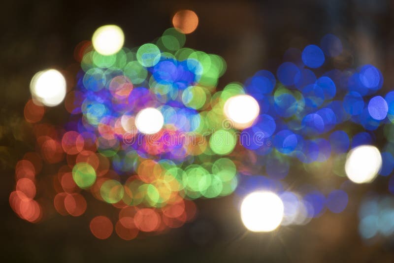 Blurred Christmas Lights Making Beautiful Patterns Stock Photo - Image ...