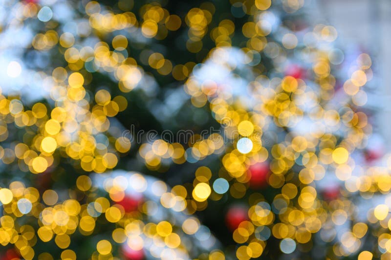 Blurred Christmas lights stock image. Image of festive - 146299051