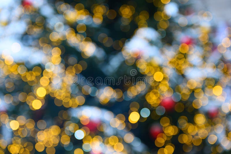 Blurred Christmas lights stock image. Image of festive - 146299051