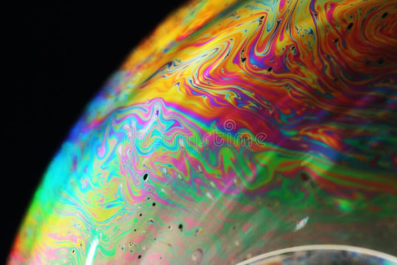 Blurred Color and Close Up Photograph of a Bubble Style Stock Image ...