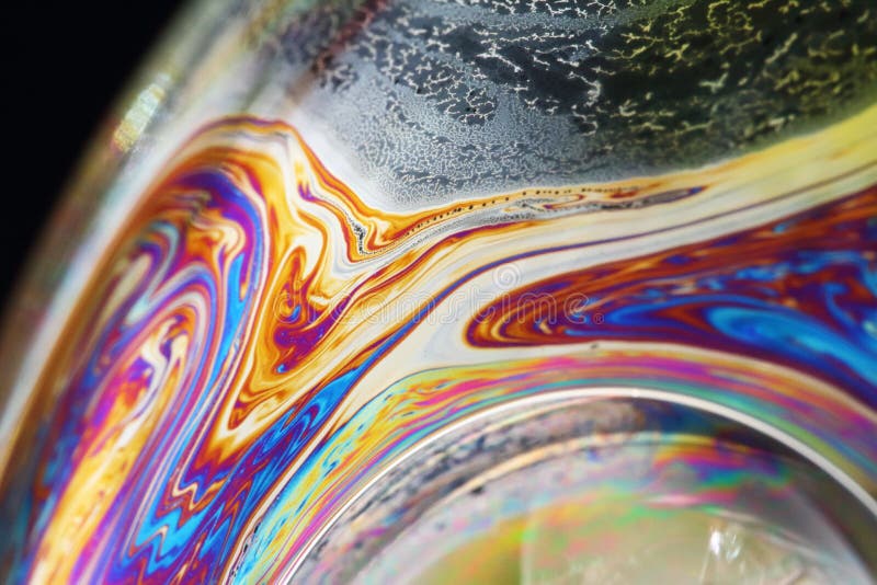 Blurred Color and Close Up Photograph of a Bubble Style Stock Photo ...