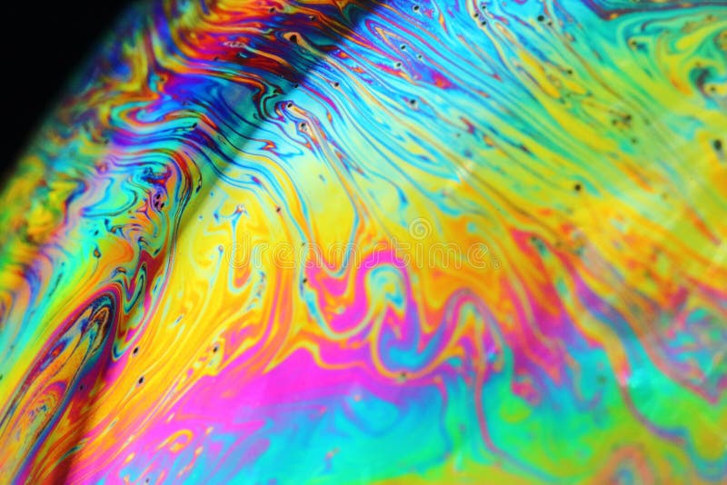 Blurred Color and Close Up Photograph of a Bubble Style Stock Image ...