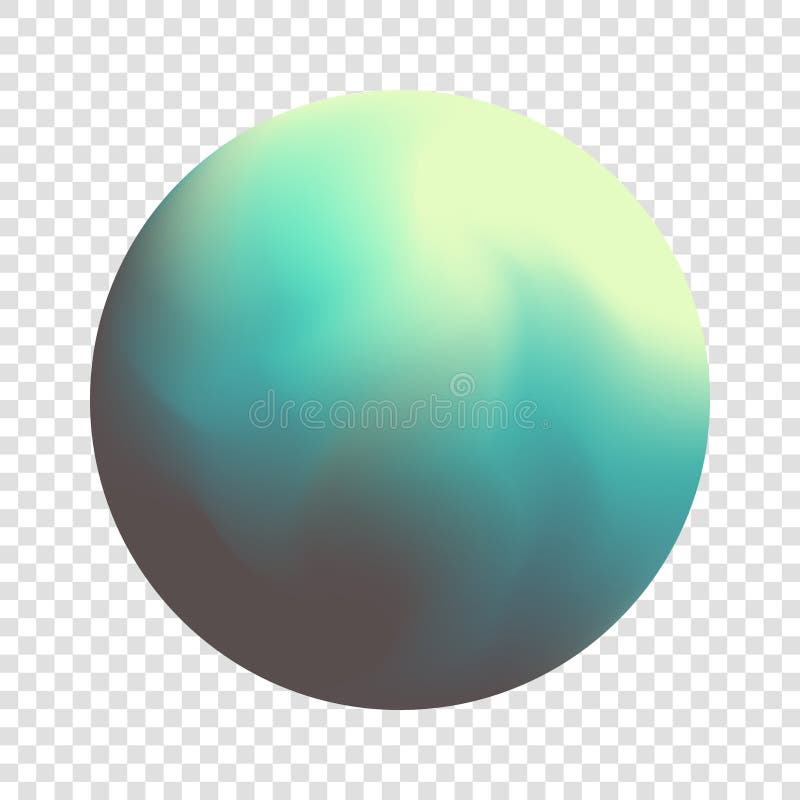 Blurred Color Round Shape Isolated on Transparent Background. Mesh Orb ...