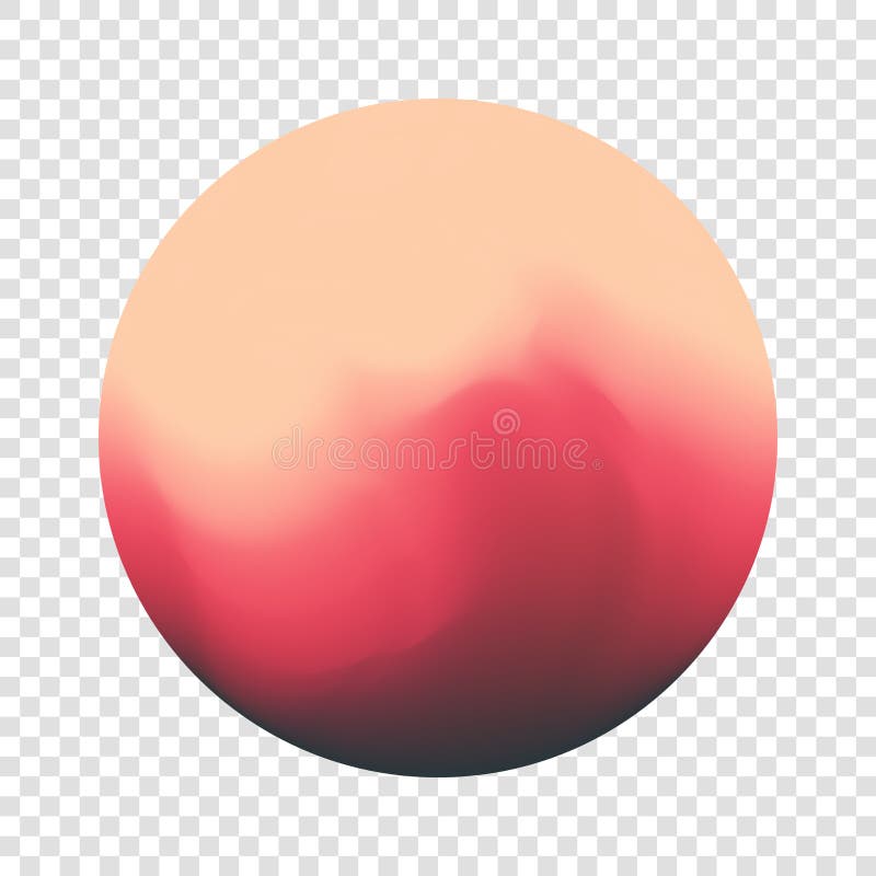Blurred Color Round Shape Isolated on Transparent Background. Mixed ...