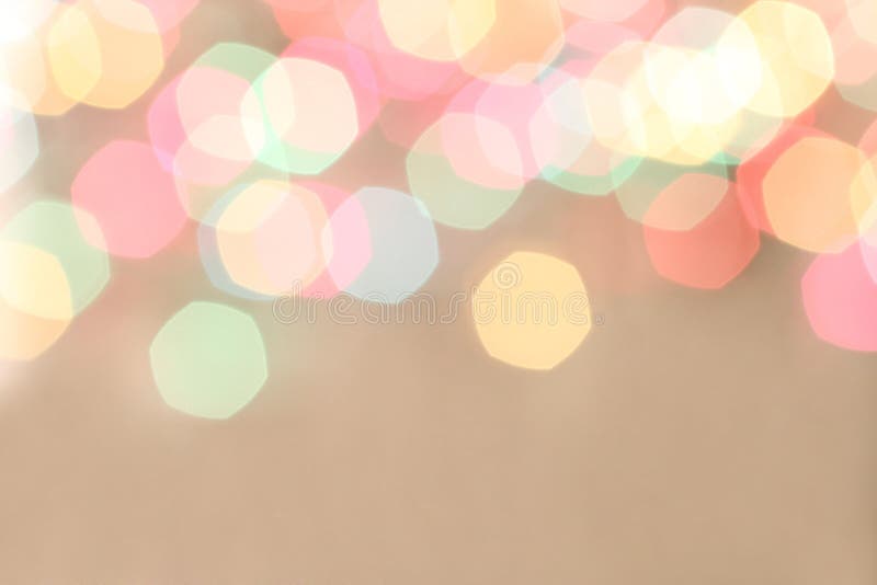 Blurred Colored Lights on Light Beige Background Stock Image - Image of ...