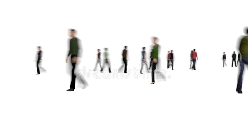 Blurred Crowd of People on White Bg Stock Footage - Video of crowd ...