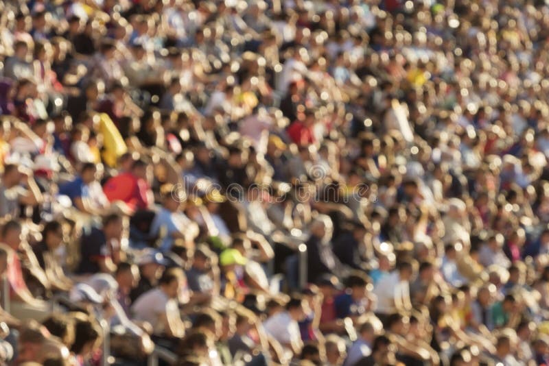 Blurred crowd in stadium stock image. Image of football - 85162983