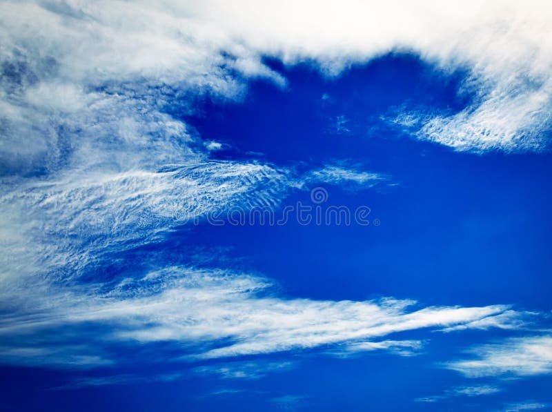 Blurred Dreamy Clouds in the Blue Sky Stock Photo - Image of cloudy ...