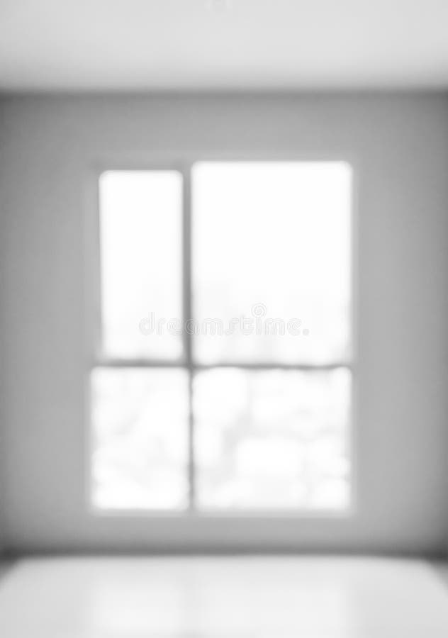 Blurred Empty Interior with Large Window Design As Backdrop Stock Photo ...
