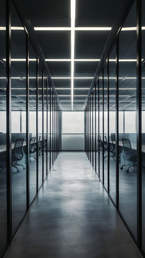 Blurred Empty Office Space Conveying Sense of Spaciousness and ...