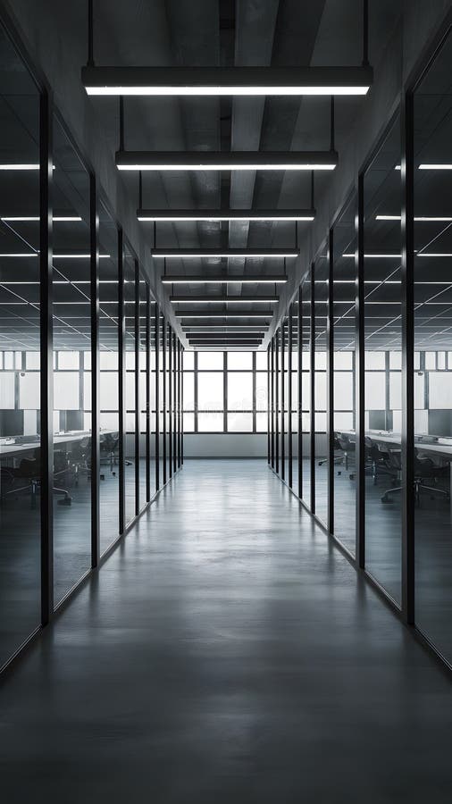 Blurred Empty Office Space Conveying Sense of Spaciousness and ...