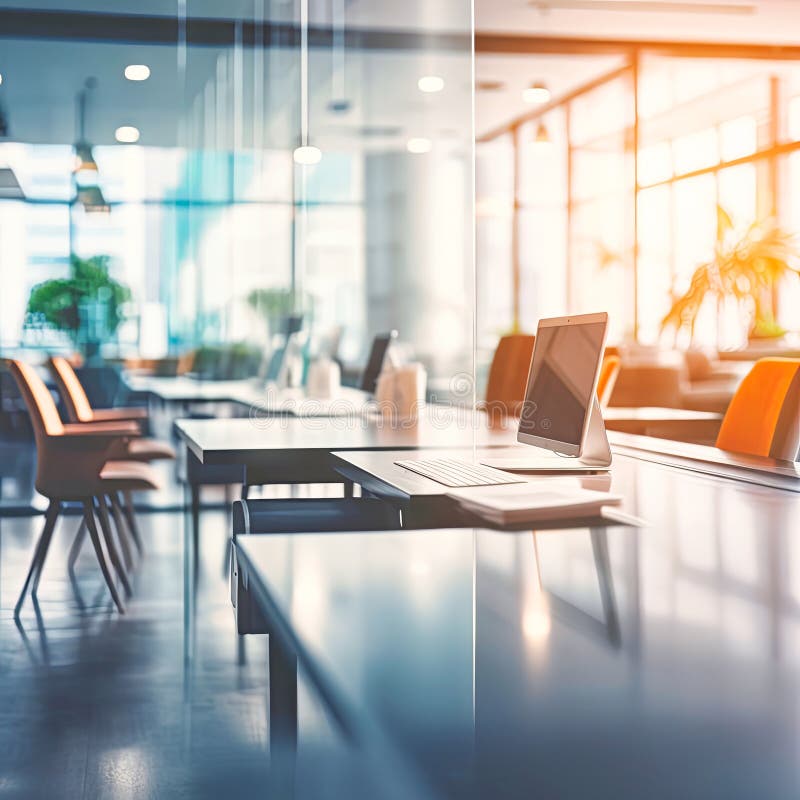 Blurred Empty Open Space Office. Abstract Light Boke Stock Photo ...