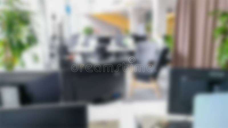 Blurred Empty Open Space Office. Abstract Light Bokeh at Office ...