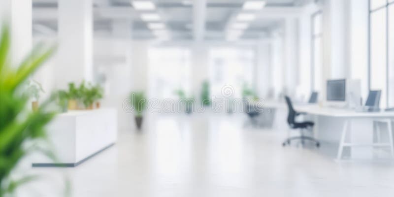 Blurred Empty Open Space Office. Abstract Light Bokeh at Office ...