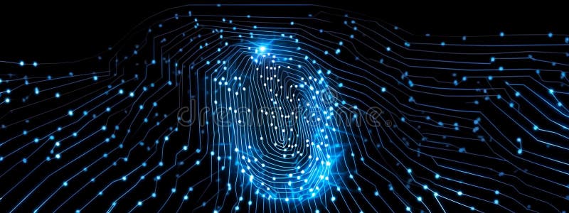Blurred Fingerprint Scan Provides Access with Biometrics Identification ...