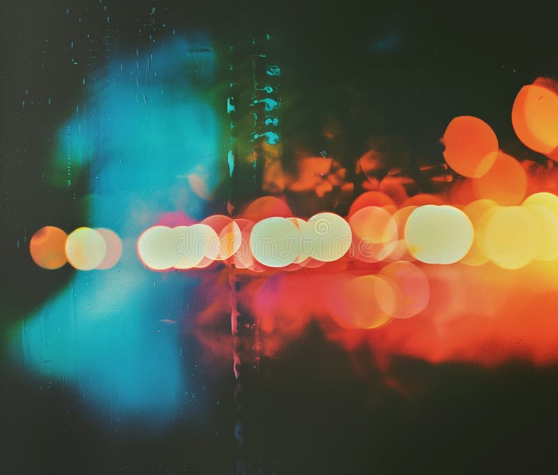 Blurred Flare Lights Background with Soft Glowing Effects, Generative ...