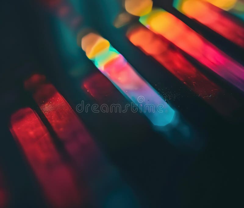 Blurred Flare Lights Background with Soft Glowing Effects, Generative ...