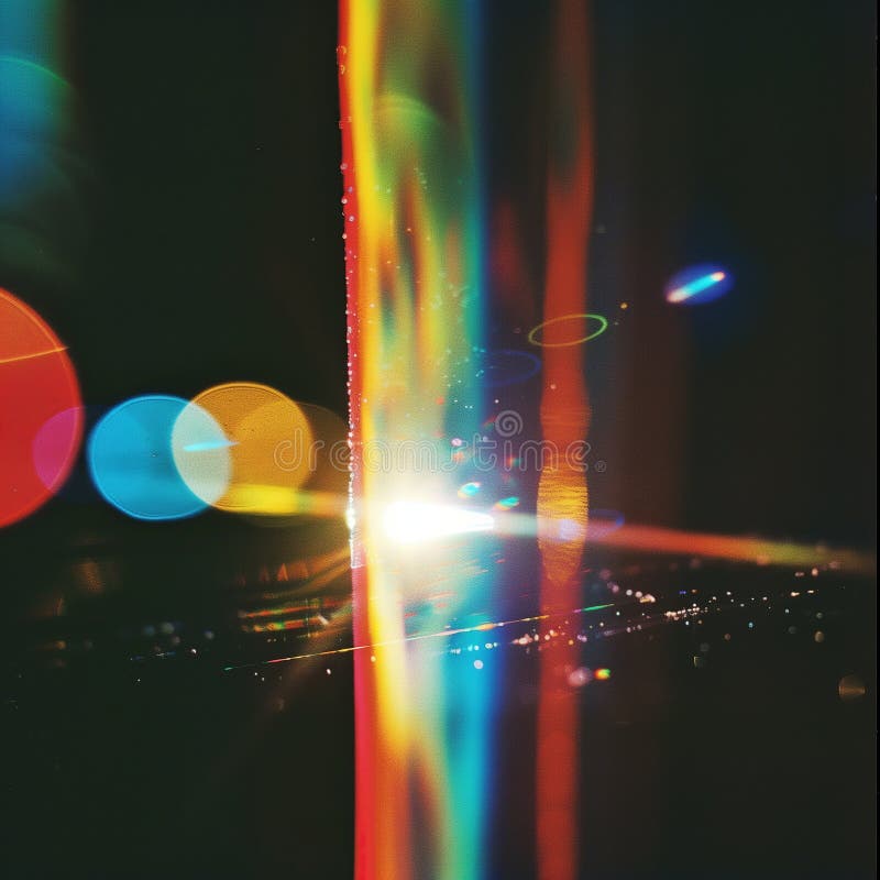 Blurred Flare Lights Background with Soft Glowing Effects, Generative ...