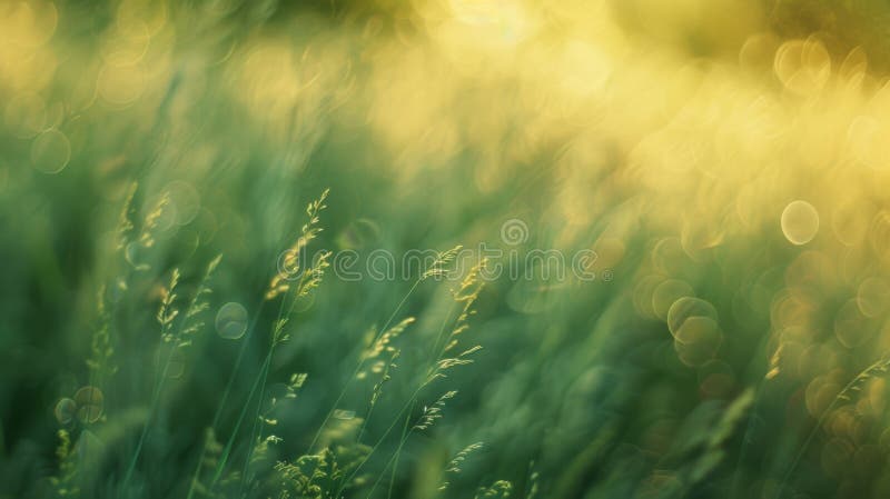 Blurred Forms Sprawled on a Field of Green Stock Photo - Image of green ...