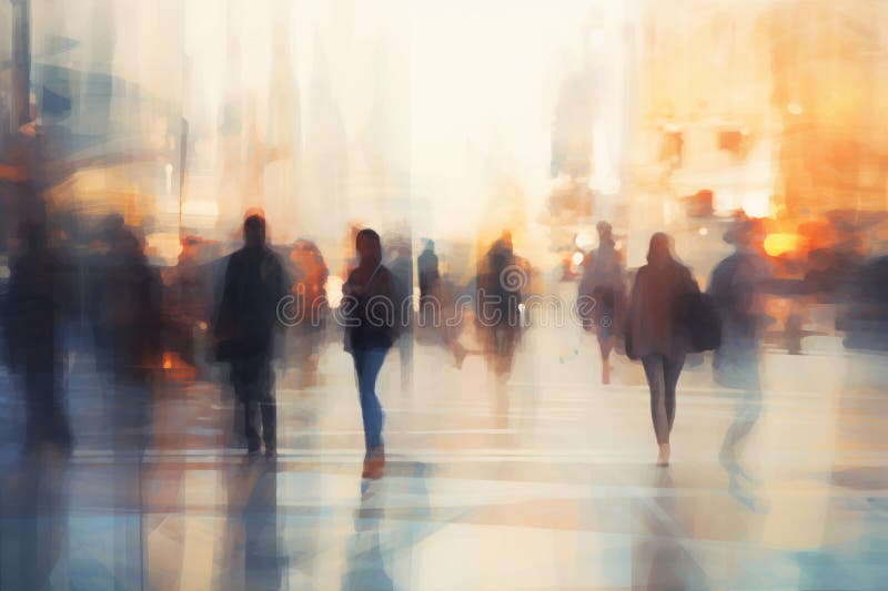 Blurred Fuzzy City Landscape Stock Photo - Image of scene, town: 301061450