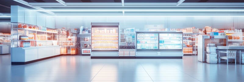 Blurred Fuzzy Grocery Store Stock Photo - Image of grocery, semis ...