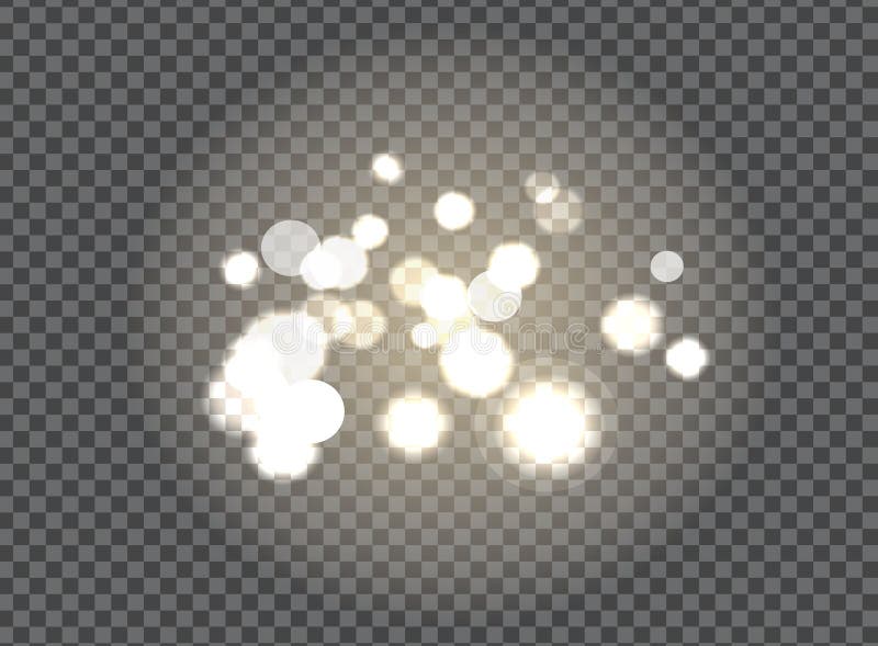 Blurred Glittering Sparkling Elements on Black Stock Vector ...