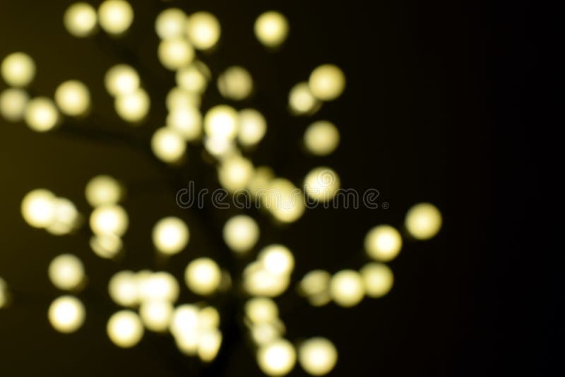 Blurred Golden Round Lights. Stock Photo - Image of blurred, bright ...
