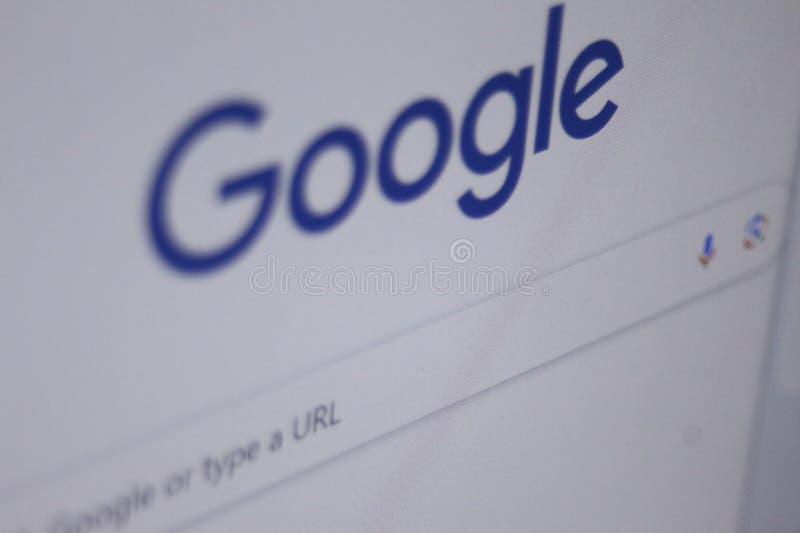 Blurred Google Search Screen on a Digital Device Editorial Stock Photo ...