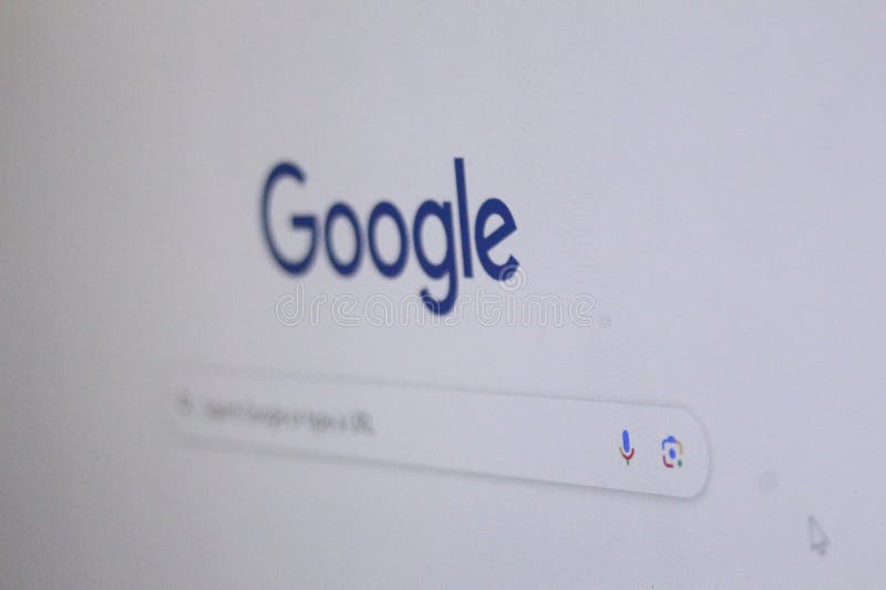 Blurred Google Search Screen on a Digital Device Editorial Stock Photo ...