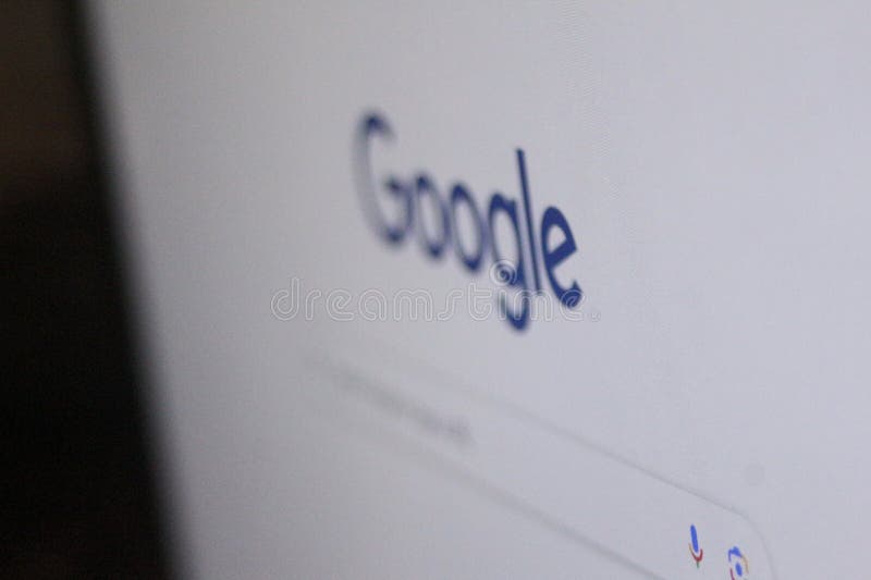 Blurred Google Search Screen on a Digital Device Editorial Image ...