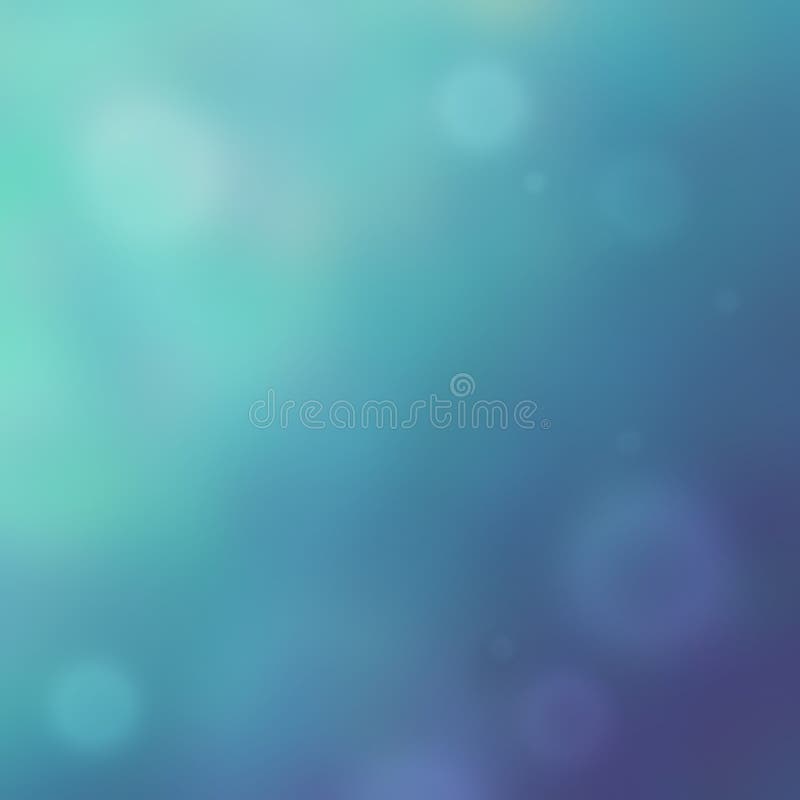 Blurred Gradient Blue Background with Light Bokeh Spots Stock ...