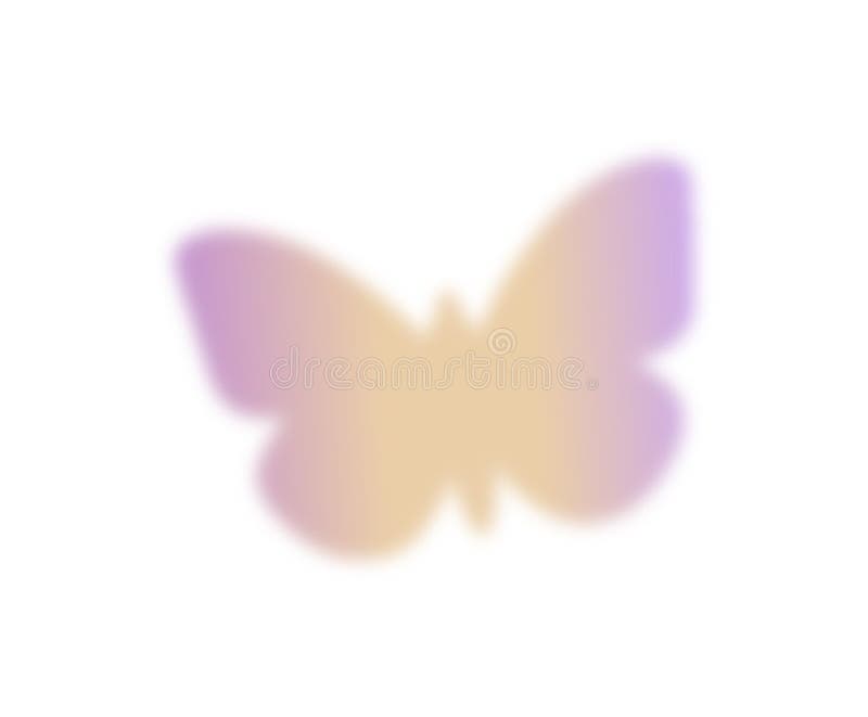 Blurred Gradient Butterfly stock vector. Illustration of aesthetic ...