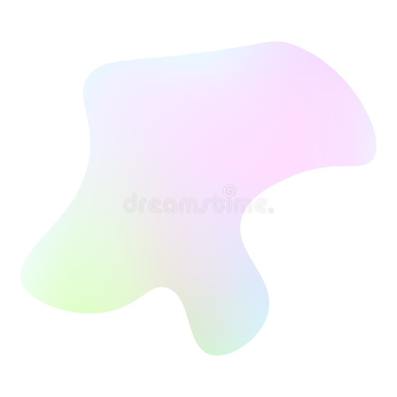 Blurred Gradient Sticker. Abstract Geometric Shape Color Neon Element ...