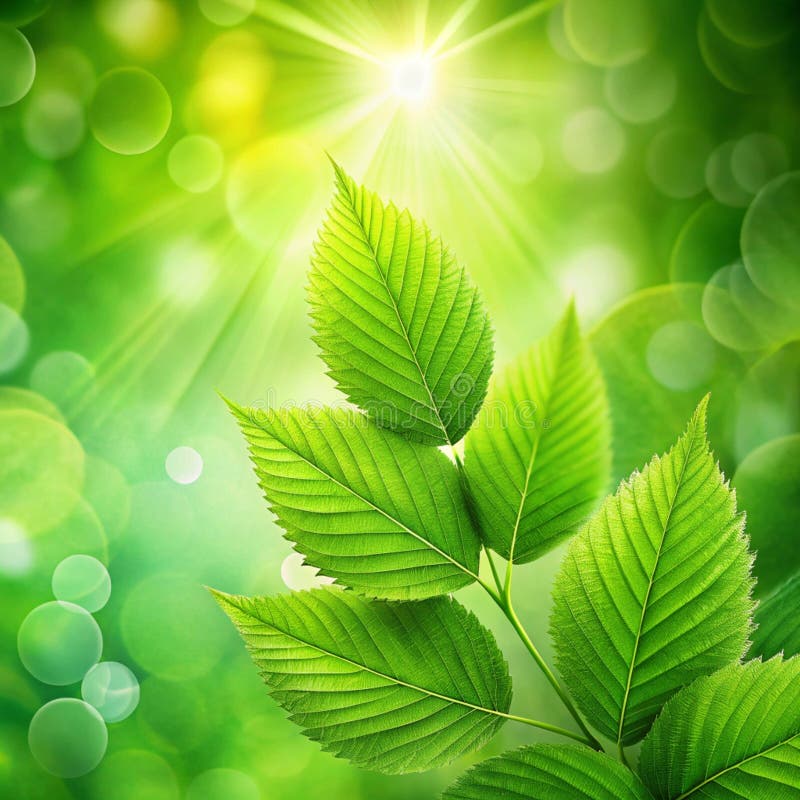 Blurred Green Leaf Gradient Nature Background Stock Illustration - Illustration of ...