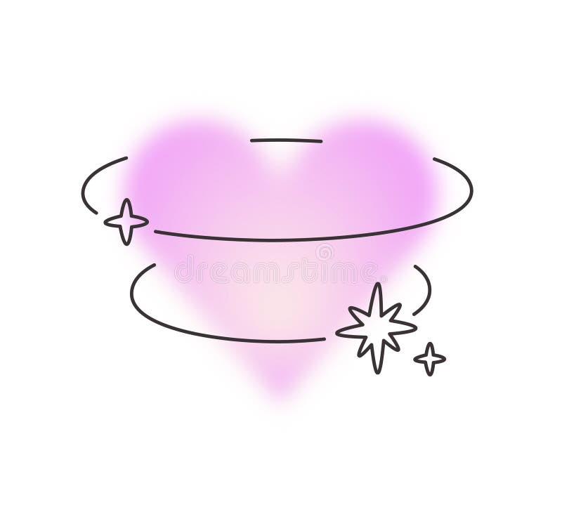 Blurred Heart Shape with Lines Stock Vector - Illustration of blur ...