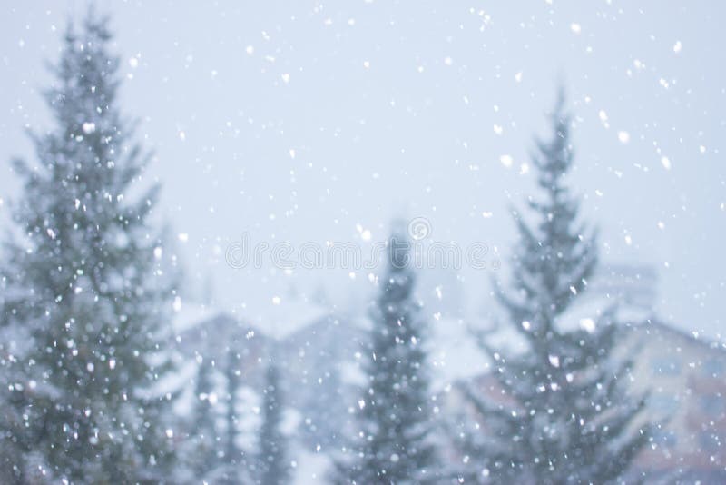 Blurred heavy snow falling stock photo. Image of blurred - 64957244