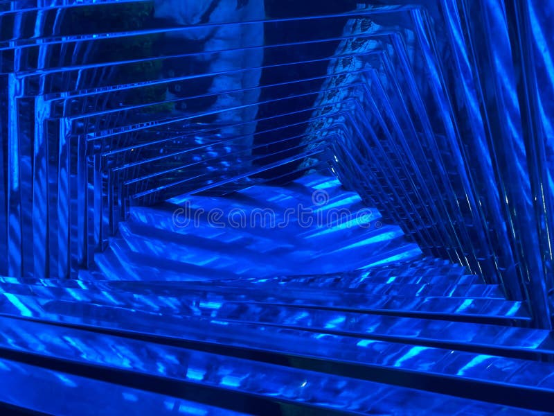 A Blurred High-angle Shot of an Interior Space with Metallic Beams or ...