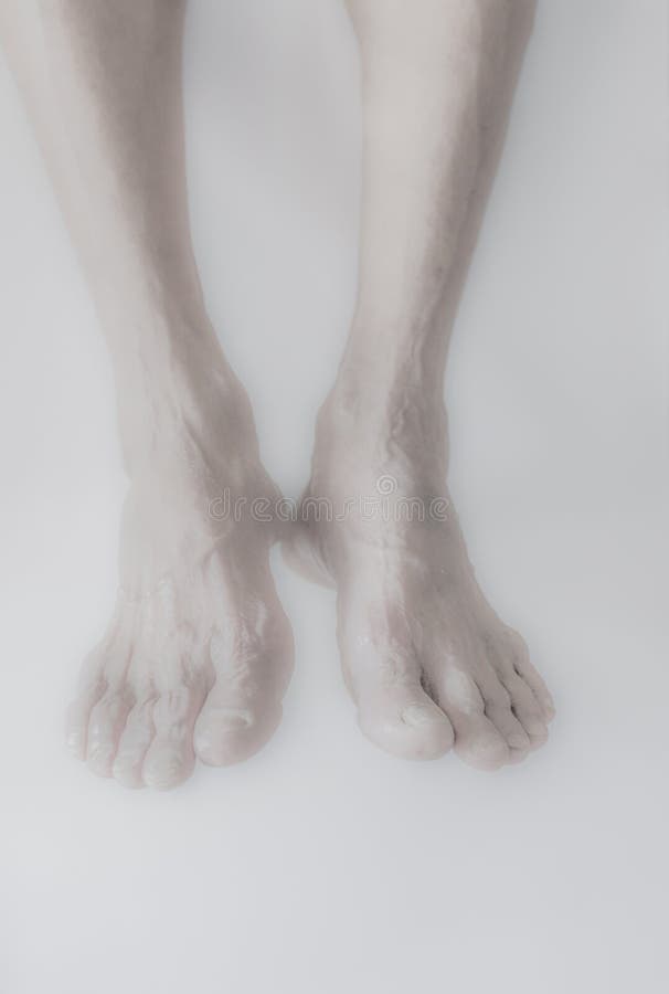 Blurred Image of the Elderly with Blood Vessels of the Body Stock Photo ...