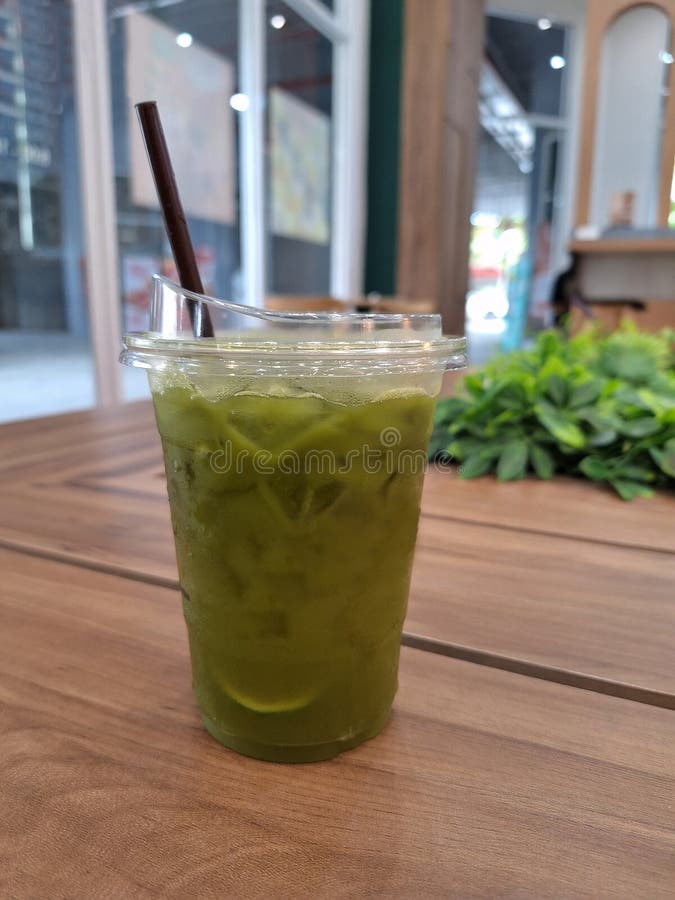 Blurred Image of Green Fruit Tea Drink Stock Photo - Image of ...