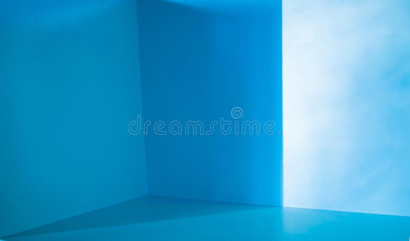 Blurred Image of Light and Shadow in the Backdrop of an Open Blue Color ...