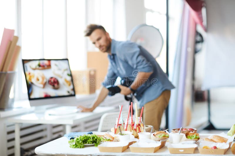 Photographer Preparing Set stock image. Image of object - 133997453