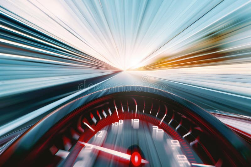 A Blurred Image of a Speedometer Moving, Suitable for Use in Designs ...