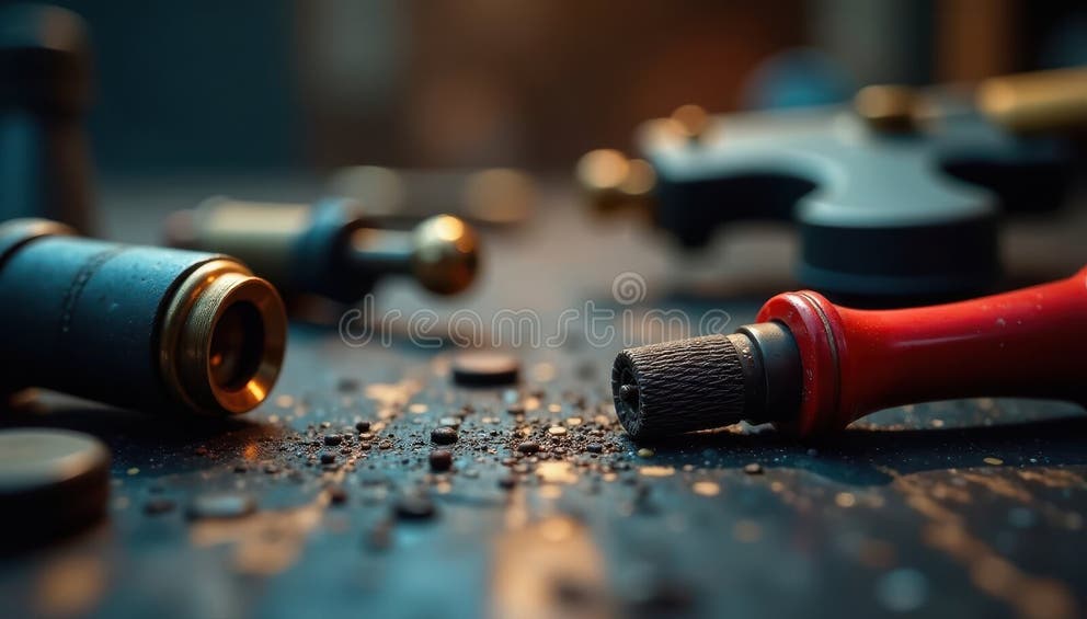 Blurred Image of Thrashing Instruments and Equipment, Rock, Stage ...