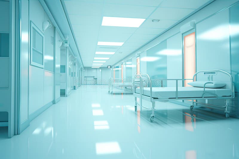 Blurred Interior of Abstract Hospital Stock Image - Image of surgery ...