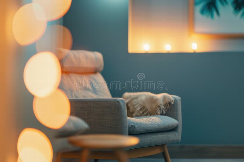 Therapy Room Design, Contemporary Therapists Office with a Cozy Couch ...