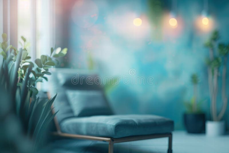 Therapy Room Design, Contemporary Therapists Office with a Cozy Couch ...