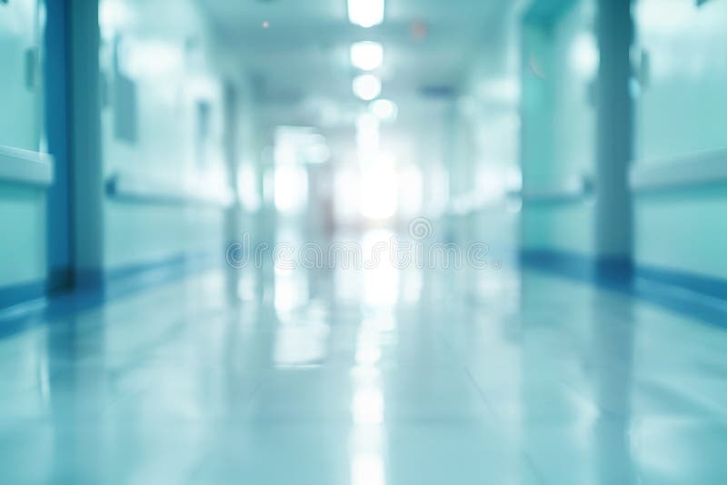 Blurred Interior of Hospital Abstract Medical Background Stock ...