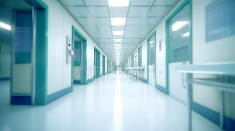 Blurred Interior of Hospital - Abstract Medical. Generative AI Stock ...