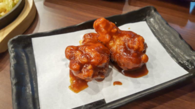 Blurred Japanese Food on Table Stock Image - Image of oriental, dainty ...