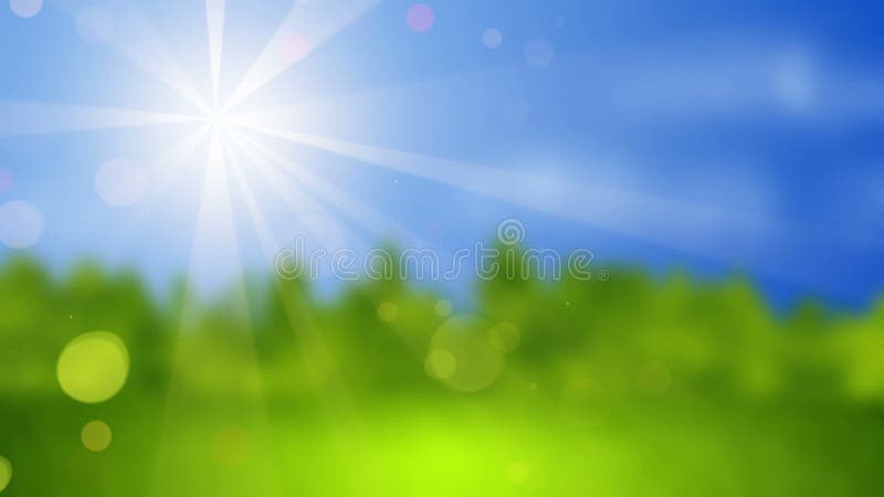 Blurred Landscape at Sunny Day Seamless Loop 4k (4096x2304) Stock Video ...